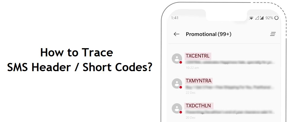 Steps to Trace SMS Header / Short Codes – Complete Know-How
